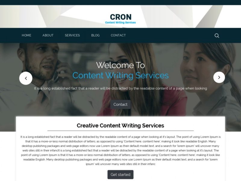Free HTML/CSS Template: Cron - Free HTML Templates, Free CSS Templates ...