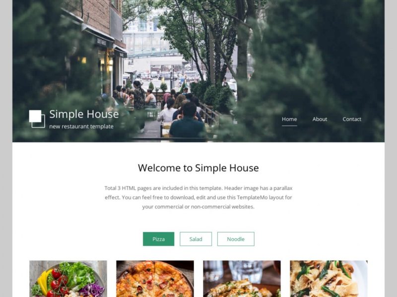 Plantilla Web Simple Gratuita: Simple House - Plantillas HTML Gratuitas