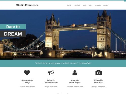 Plantilla HTML/CSS Gratis: Studio Francesca - Plantillas HTML Gratuitas