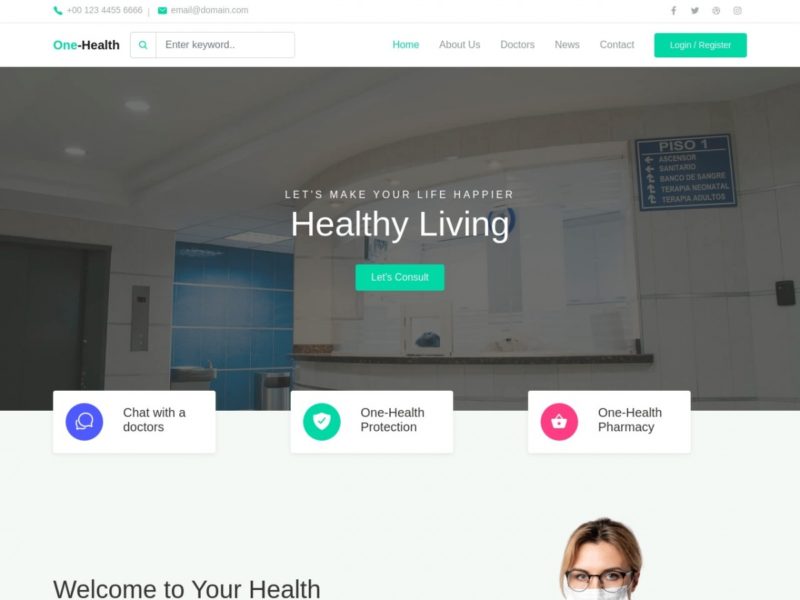 Free HTML/CSS Templates for Downloading: One Health - Free HTML ...