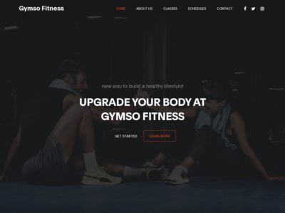 Free HTML/CSS Templates for Downloading: Gymso Fitness - Free HTML ...