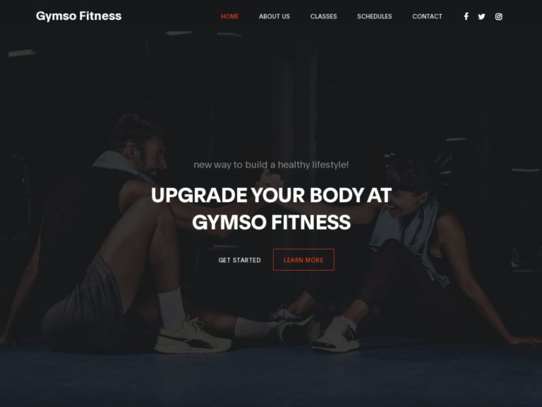 Free HTML/CSS Templates for Downloading: Gymso Fitness - Free HTML ...