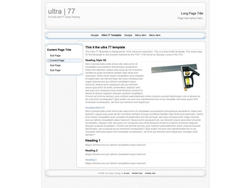 HTML/CSS Templates for Free Downloading: Ultra 77 - Free HTML Templates ...
