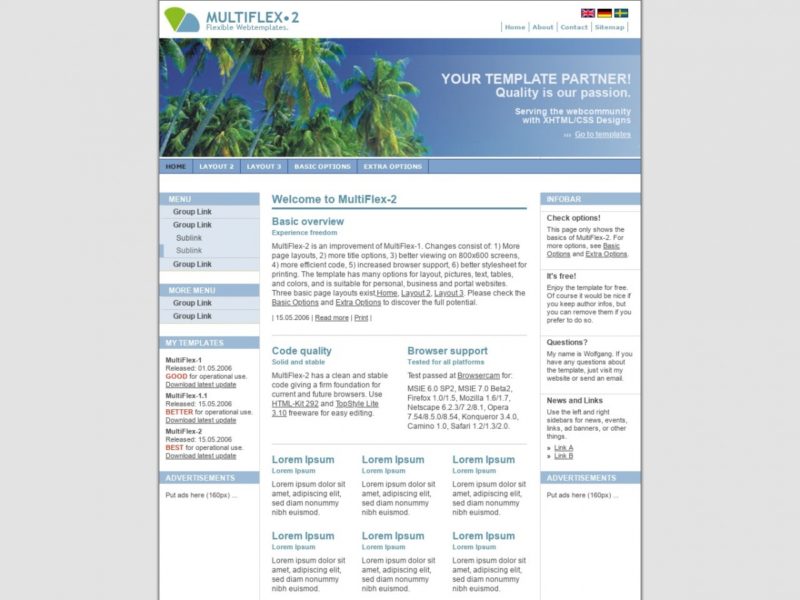 Free Simple Web Template: Multiflex 2 - Free HTML Templates, Free CSS ...