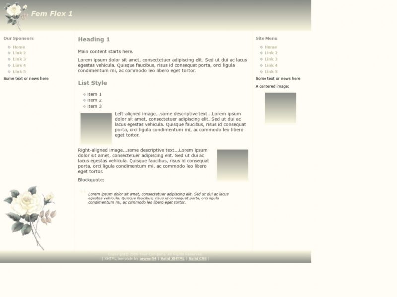 Download HTML/CSS Templates for Free: Fem Flex 1 - Free HTML Templates ...