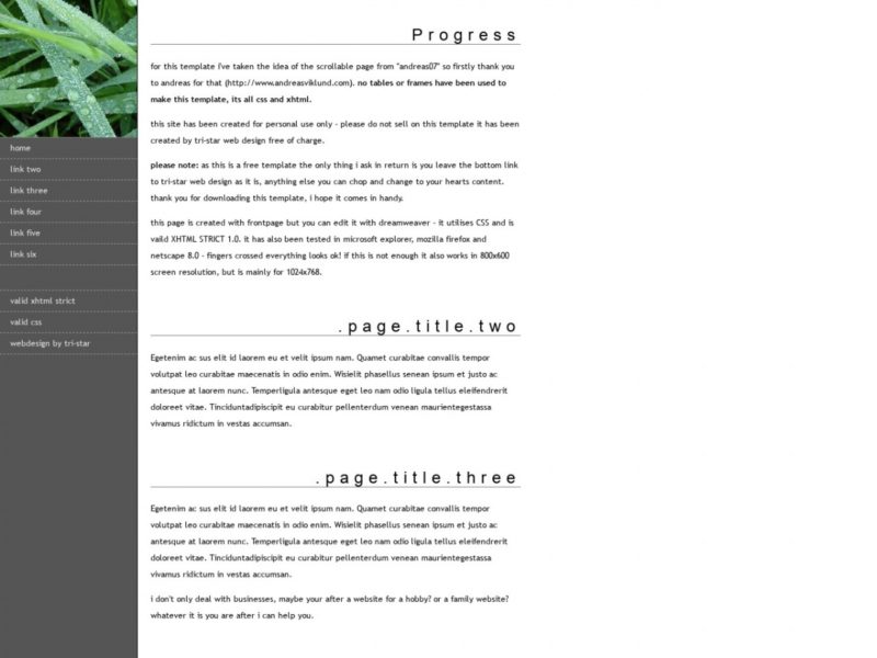 HTML/CSS Templates for Free: Progress - Free HTML Templates, Free CSS ...