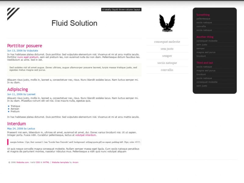 Download free HTML/CSS Template: Fluid Solution - Free HTML Templates ...