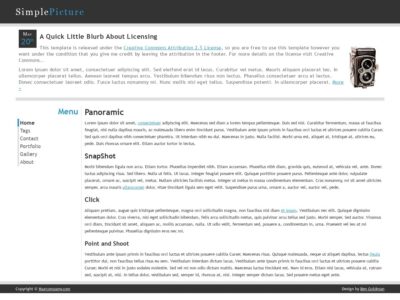 Free HTML Templates for Downloading: Simplepicture - Free HTML ...