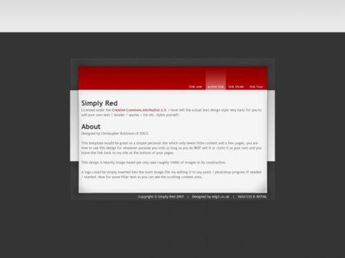 HTML/CSS Templates for Free: Simply Red - Free HTML Templates, Free CSS ...