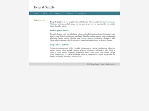 HTML/CSS Templates for Free Downloading: Keep It Simple - Free HTML ...