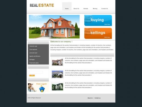 Download free HTML/CSS Template: Real Estate - Free HTML Templates ...