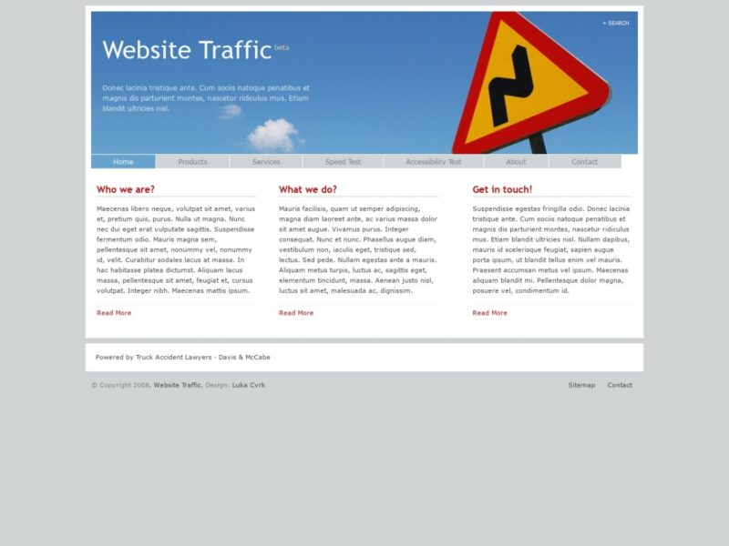 Plantillas HTML/CSS para Descargar Gratis: Website Traffic - Plantillas ...