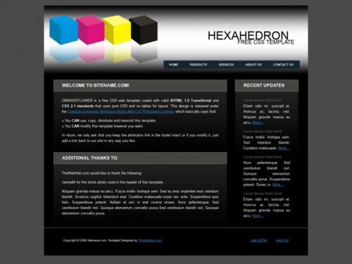 Plantillas HTML para Descargar Gratuita: Hexahedron - Plantillas HTML ...