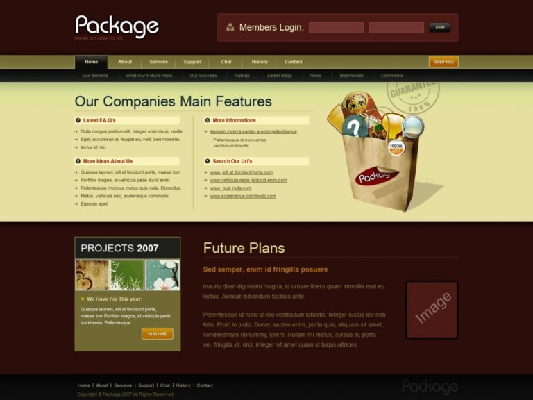 Free HTML Templates for Downloading: Package - Free HTML Templates ...