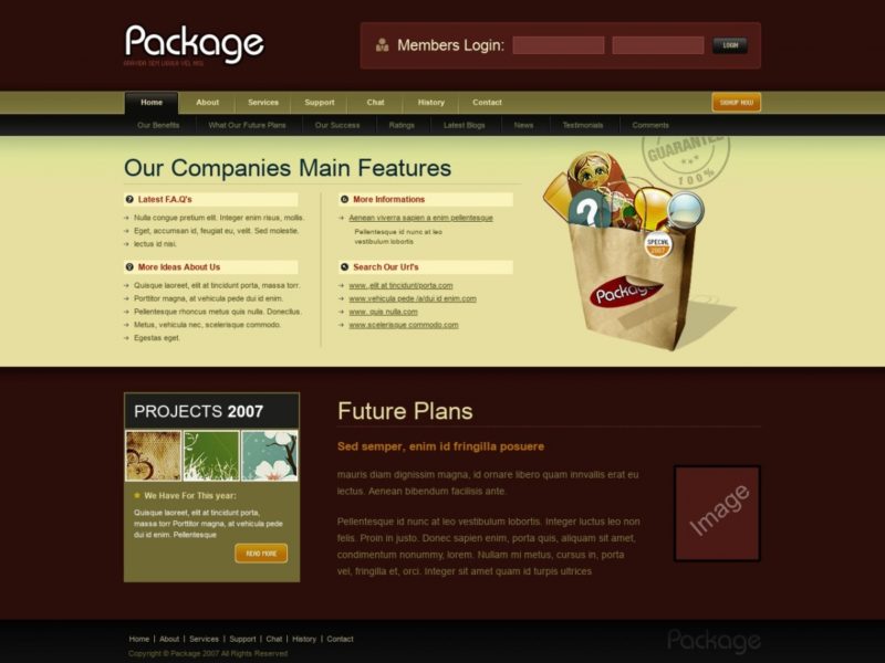 Free HTML Templates for Downloading: Package - Free HTML Templates ...