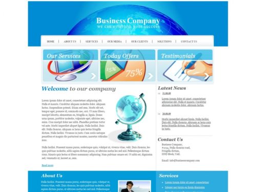 Free HTML/CSS Templates for Downloading: Business Company - Free HTML ...
