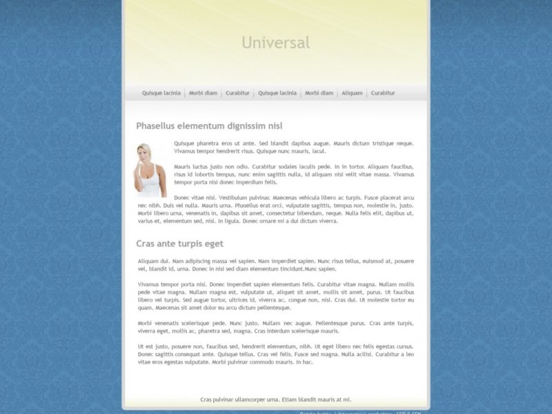 Free HTML/CSS Template: Universal - Free HTML Templates, Free CSS ...